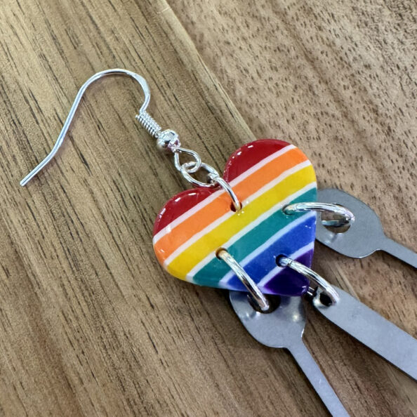 Lockpick Earrings // Pride Heart - Lockpick Extreme
